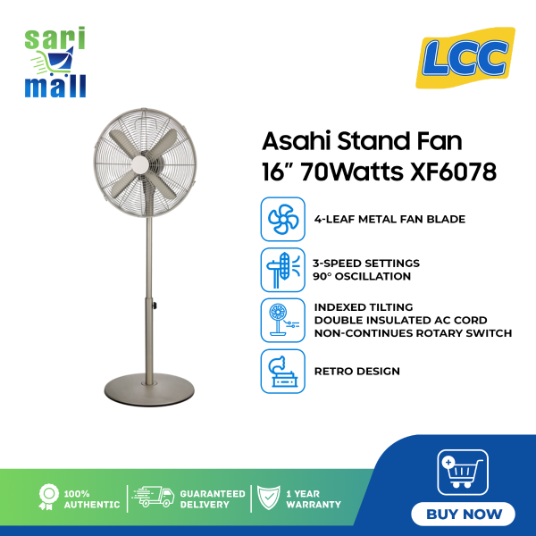 (LCC) Asahi Stand Fan XF-6078 - 7008801