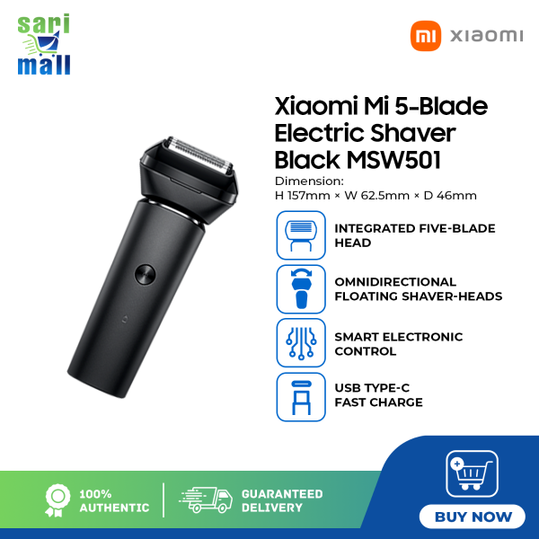 Xiaomi Mi 5-Blade Electric Shaver Black MSW501